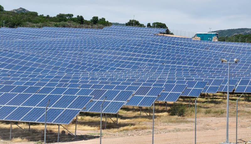 A central solar stock image. Image of array, production - 21901549