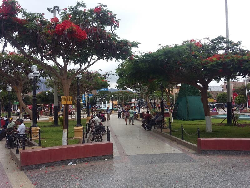 Central Square in the City of Nazca, Peru Editorial Image - Image of ...
