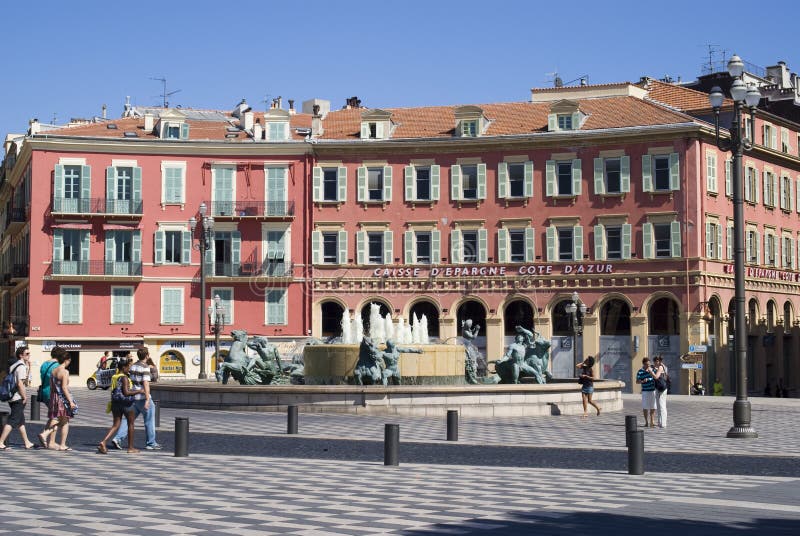 Central Square in Nice, France Editorial Stock Image - Image of ...
