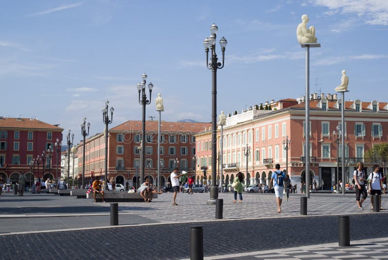 Central Square in Nice, France Editorial Stock Image - Image of ...