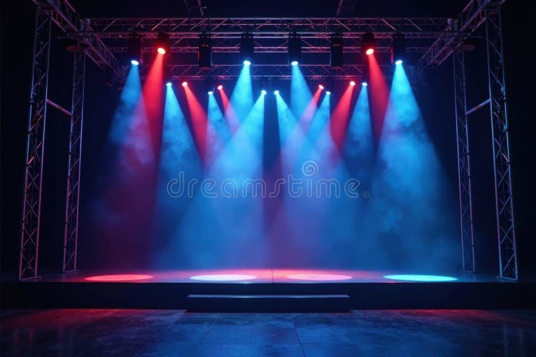 Central Stage, Complex Lighting Rig and Trusses , Audio Visual, Wash ...