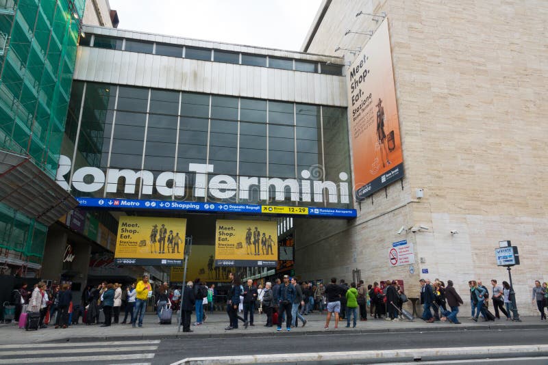 The Central Station in Rome - Termini Editorial Stock Photo - Image of ...