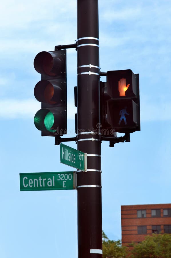 Central Street stock image. Image of corner, confusion - 4272613
