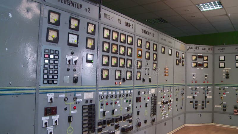 Central Switchboard at the Heat Station Stock Footage - Video of ...