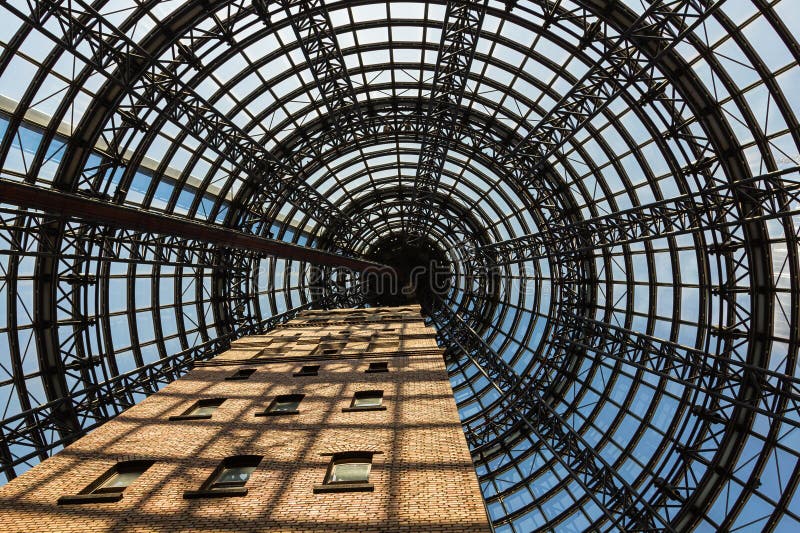 Central Tower and Atrium in Melbourne, Australia Stock Image - Image of ...