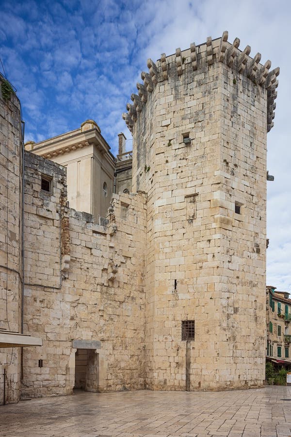 The Central Tower of the Venetian Castle Stock Photo - Image of palace ...