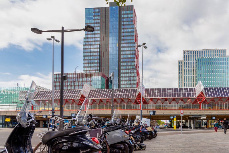 The Central Train and Bus Station Area in Almere, the Netherlands ...