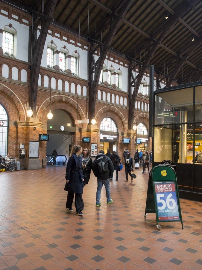 Central Train Station Copenhagen, Denmark Editorial Photography - Image ...