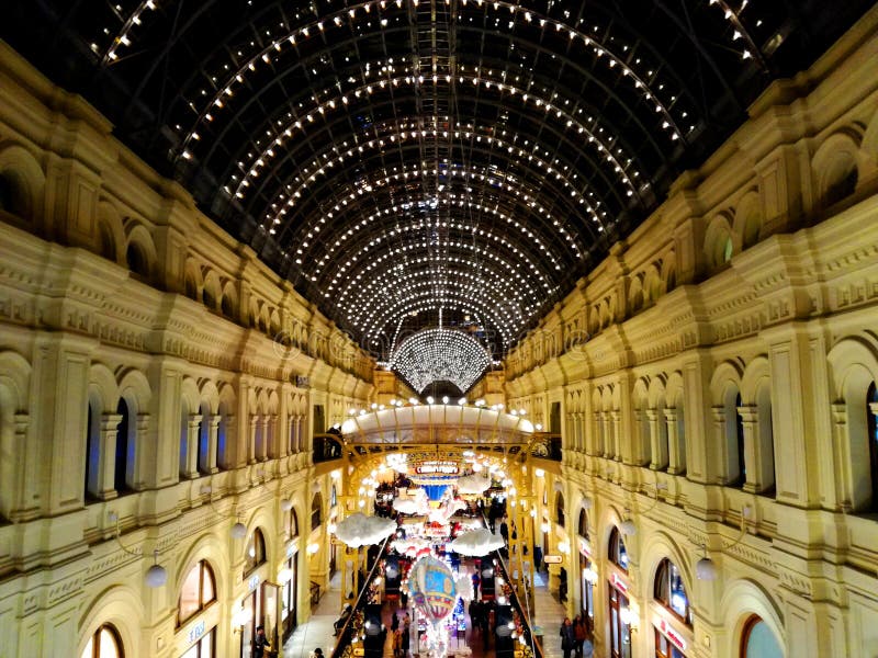 Interior of the Main Universal Store GUM on the Red Square in Editorial ...