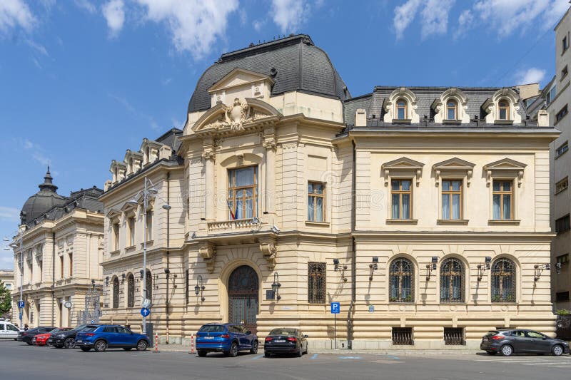 Central University Library Building in Bucharest, Romania Editorial ...