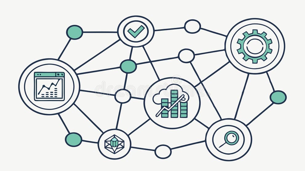 Centralized Data Hub Digital Infrastructure Network, Vector Design Generative AI Stock Vector ...
