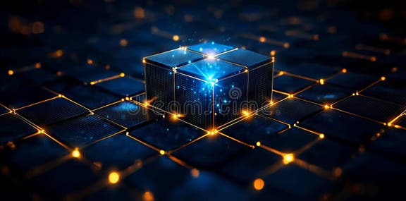 A Centralized Data Hub Shown in Isometric Perspective, with ...