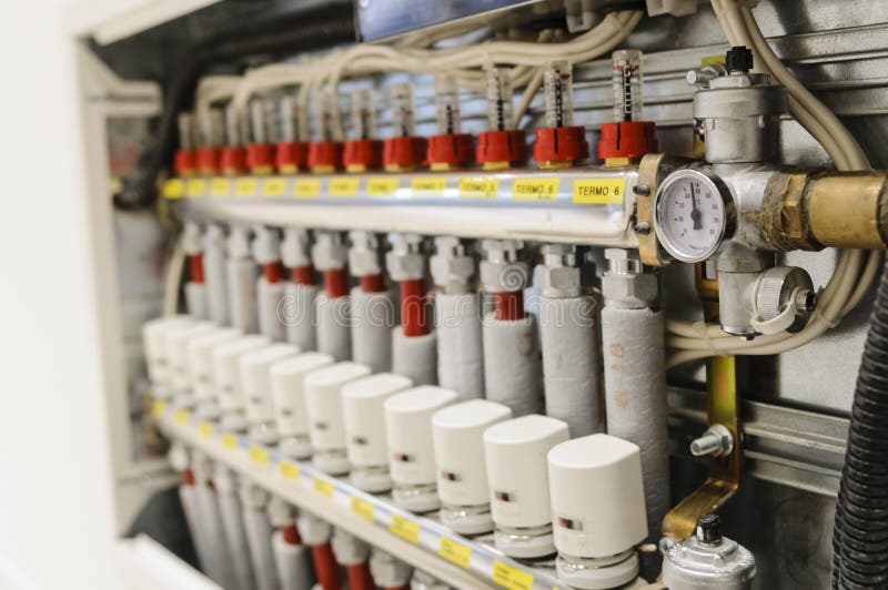 Centralized Heating and Air Conditioning System Stock Photo - Image of ...