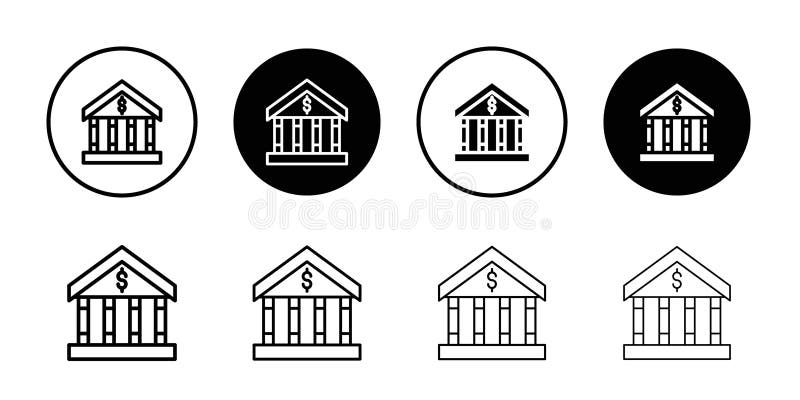 Centralized Icon Logo Set Vector Stock Vector - Illustration of ...