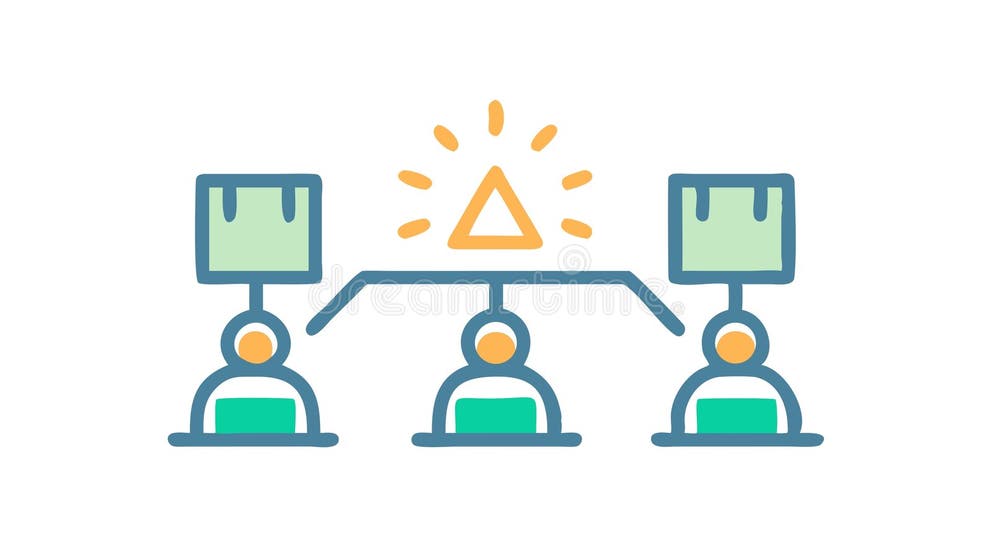 Centralized Network Hub: Data Management and Control, Vector Design ...