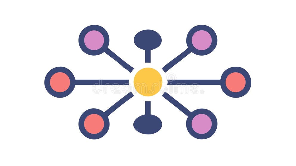 Centralized Data Network Hub Stock Illustrations – 530 Centralized Data ...