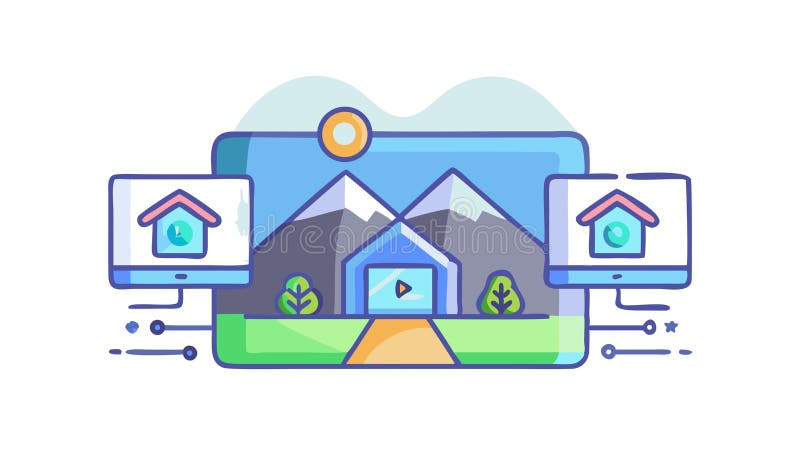 Centralized Smart Home Control Hub Icon, Vector Design Generative AI ...