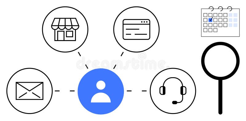 Crm Communication Tools Stock Illustrations – 789 Crm Communication ...
