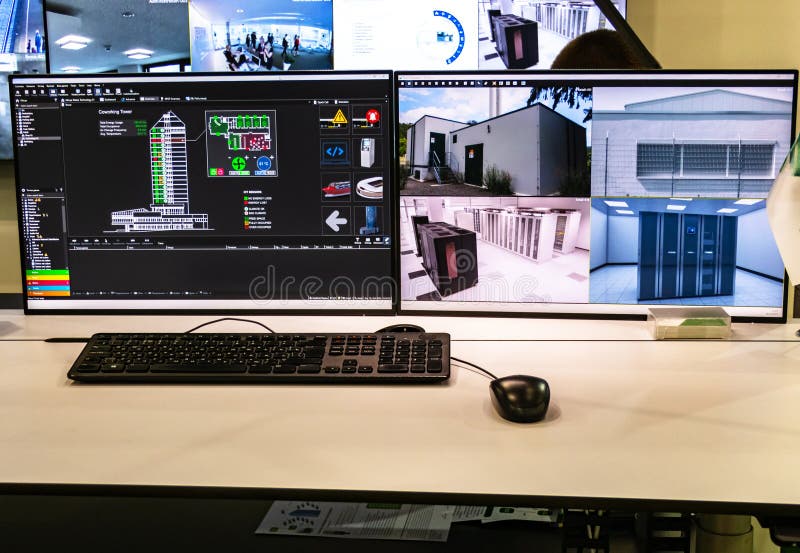 Centralized Utility Monitoring in Smart Cities Stock Image - Image of ...