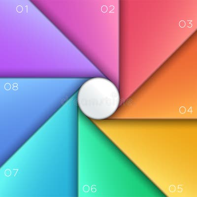 Eight Section Circle Stock Illustrations – 342 Eight Section Circle ...