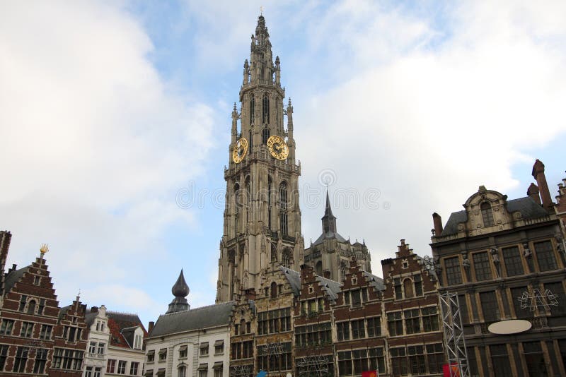 Vieille Ville D'Anvers, Belgique Image stock - Image du centre, ville ...