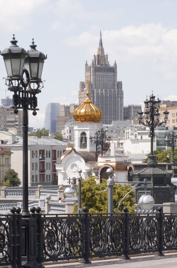 Centre Moscow stock photo. Image of building, gibbet, high - 5474280