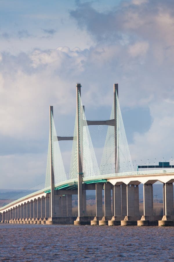 Centre Span of the New Severn Bridge , UK Stock Photo - Image of link ...