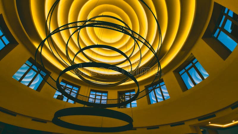 Centria Mall Spiral Dome and Blue Glass Windows Editorial Stock Photo ...