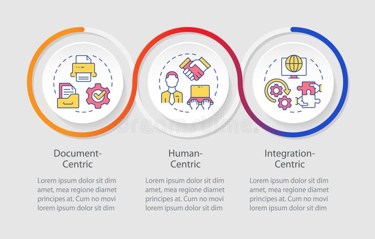 Centric Business Process Management Loop Infographic Template Stock ...