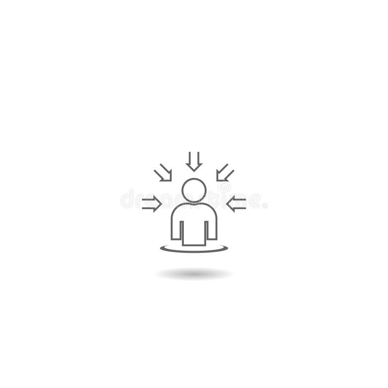 Centric Consumer Icon with Shadow Stock Vector - Illustration of ...