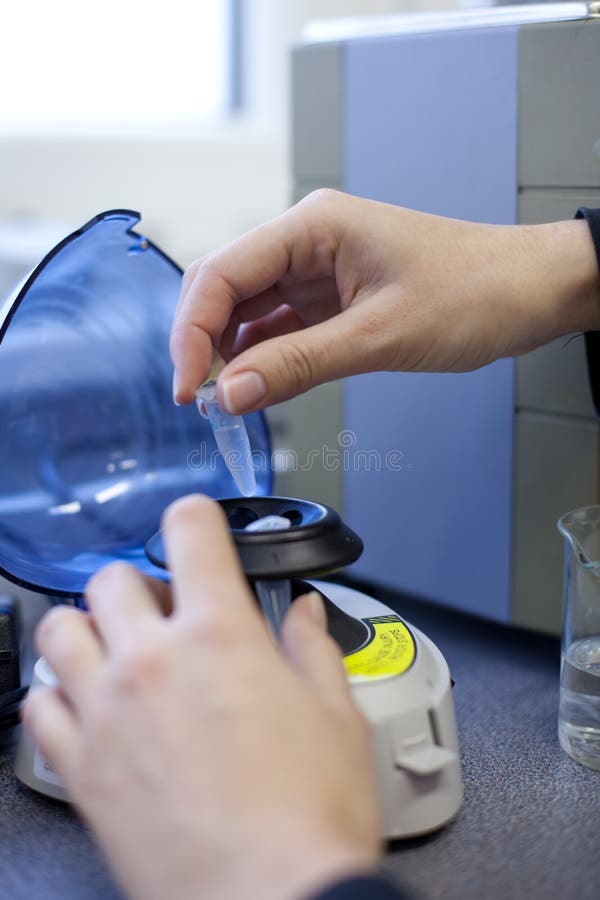 Centrifugal Machine in a Lab Stock Image - Image of human, young: 12291105