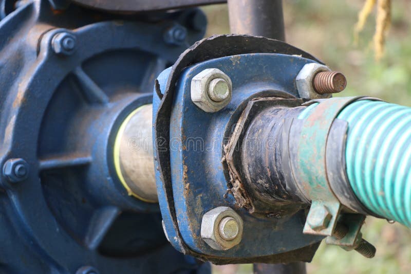 Centrifugal Pump Water Inlet Pipe Connected Using Rubber Sealing and ...