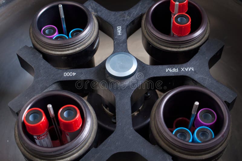 Robotical Machine for Centrifuge Blood Stock Image - Image of analyzer ...
