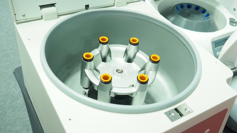 Centrifuge with Container and Rotor Stock Image - Image of cells ...