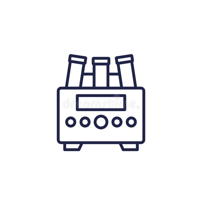 Centrifuge Machine Icon, Lab Equipment Line Vector Stock Vector ...