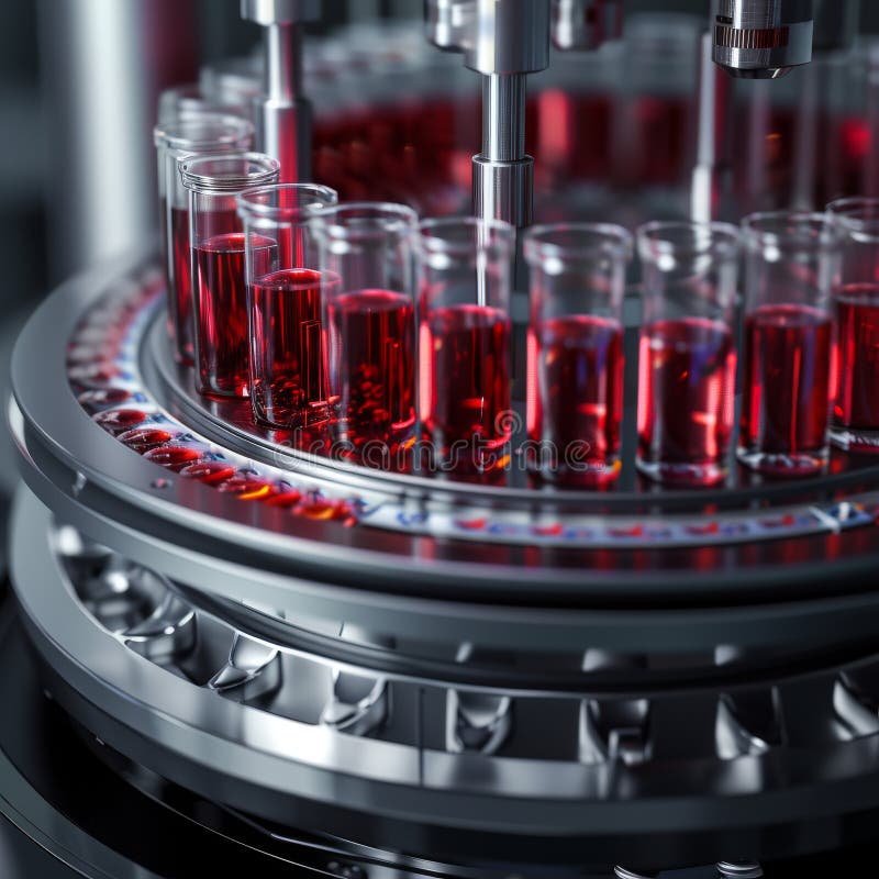 Blood Separation Process stock illustration. Illustration of science ...