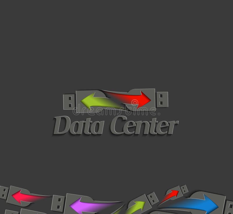 Centro De Datos Logo Template Ilustración del Vector - Ilustración de ...