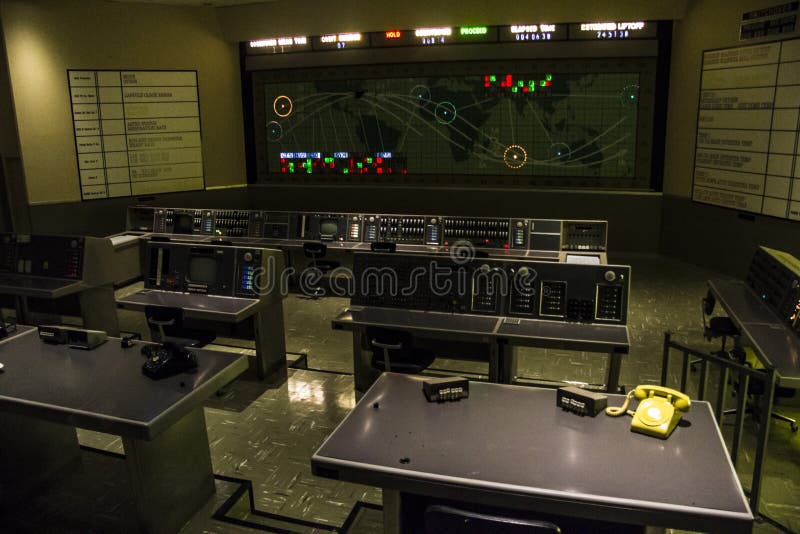 Centro De Mando En Kennedy Space Center Imagen editorial - Imagen de ...