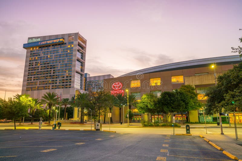 Centro De Toyota Em Houston Do Centro Imagem de Stock Editorial ...