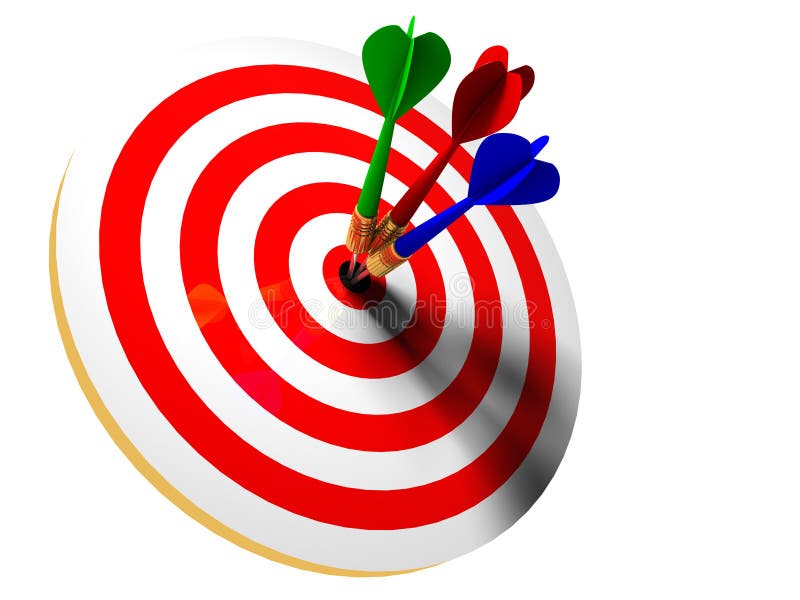 Centro della freccia illustrazione di stock. Illustrazione di esattezza ...