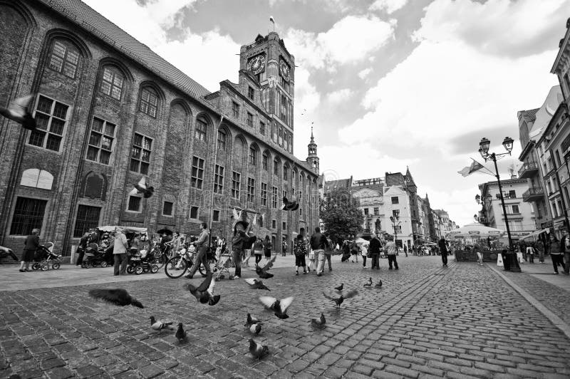 Centro di Torum, Polonia fotografia stock editoriale. Immagine di ...