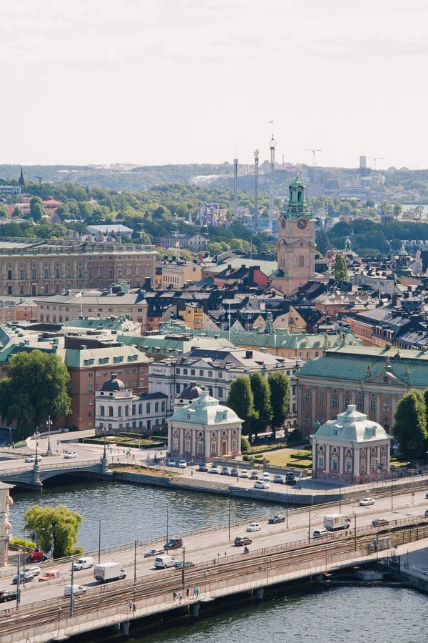 Centrum av Stockholm redaktionell arkivbild. Bild av europa - 97861202