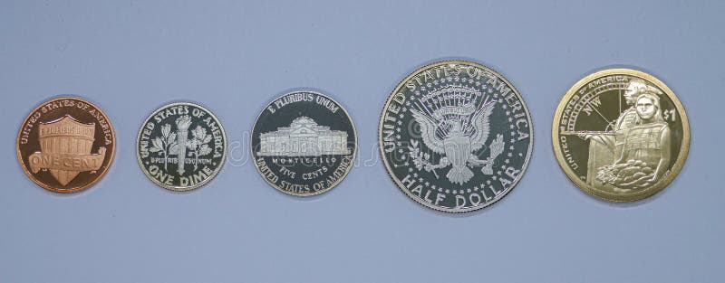 Coins on mirror stock photo. Image of growth, compute - 173343546