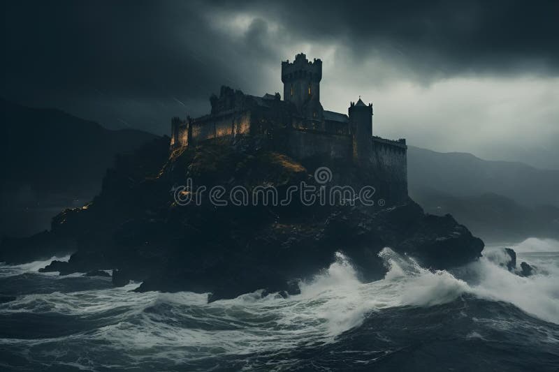 A Centuries-old Castle Perched Atop a Precipitous Cliff, Seemingly ...