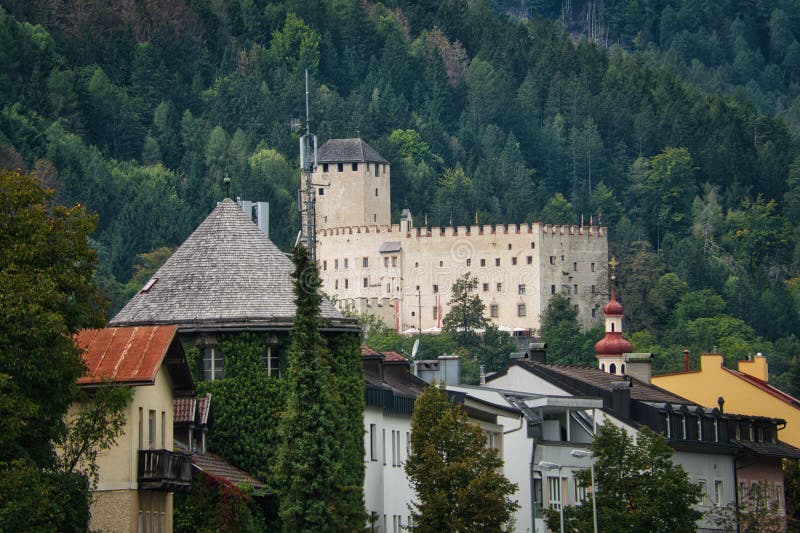 Centuries-old Fortress Located in the City of Lienz, Austria. Editorial ...