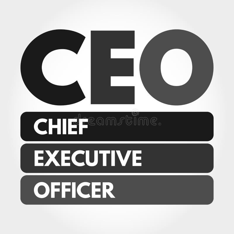 CEO – Chief Executive Officer Acronym, Business Concept Background ...
