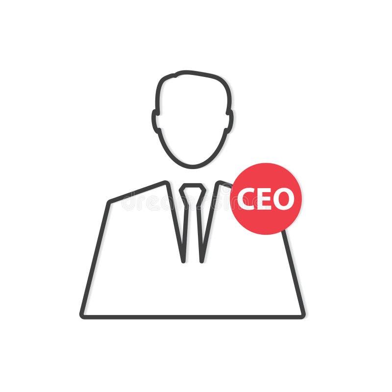 CEO Chief Executive Officer and Businessman Icon Stock Vector ...