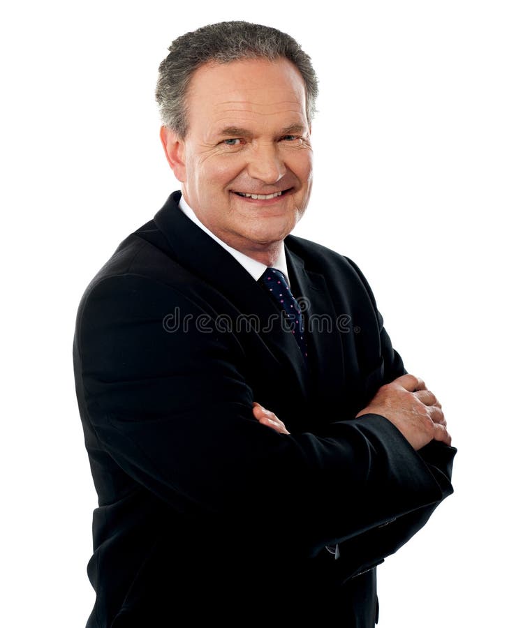 CEO Confidente Que Presenta En Estilo Foto de archivo - Imagen de ...