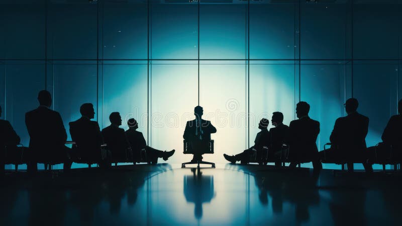 CEO Discussing Trust Initiatives with Stakeholders Stock Illustration ...