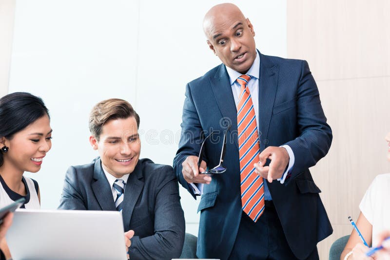 CEO Explaining His Vision in Business Meeting Stock Photo - Image of ...